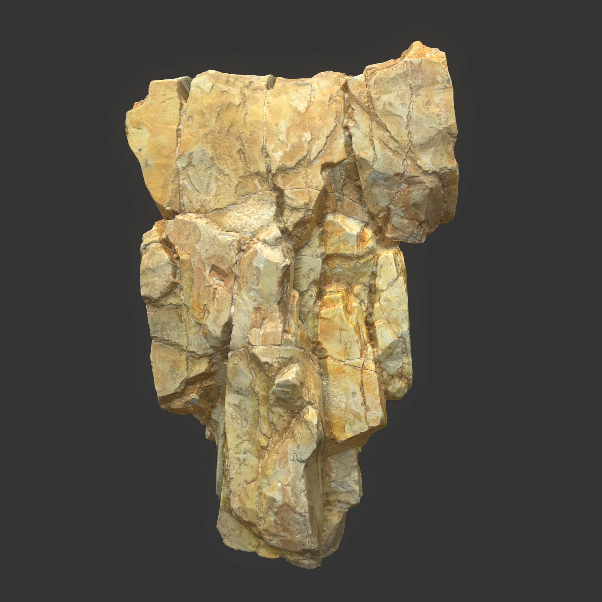 8 Modular Cliff Rocks - 3D Model by mega3d