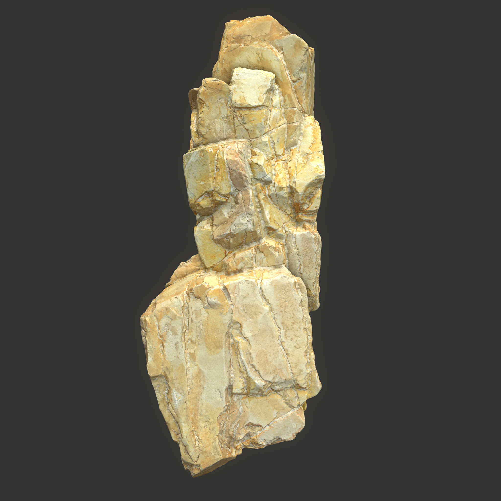 8 Modular Cliff Rocks - 3D Model by mega3d