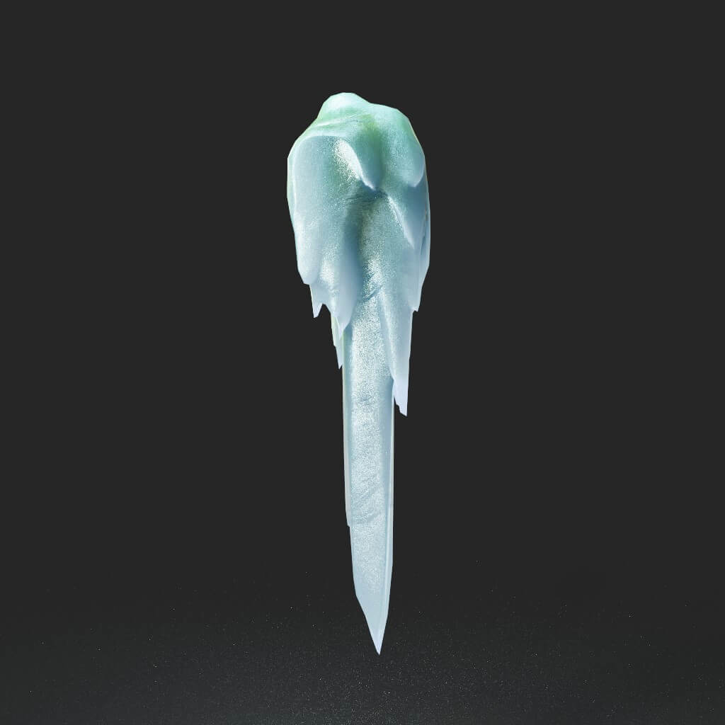 Low Poly Ice Spike Cave 230501 - 3D Model by mega3d