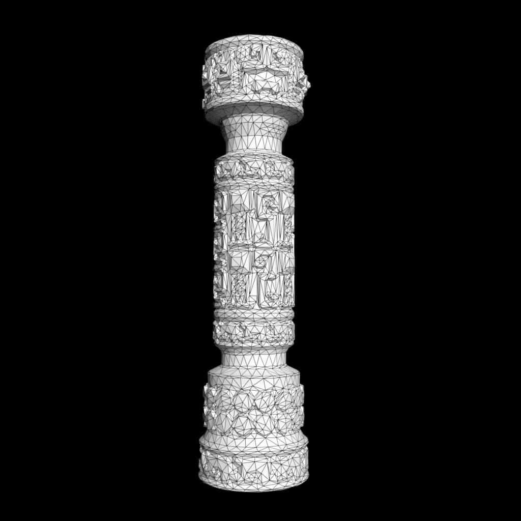 Low Poly Mayan Inca Aztec Column Modular Pack Mossy 210616 - 3D Model ...