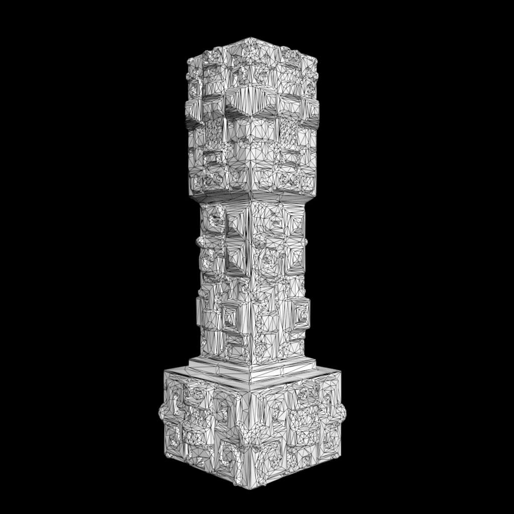 Low Poly Mayan Inca Aztec Column Modular Pack Mossy 210616 - 3D Model ...