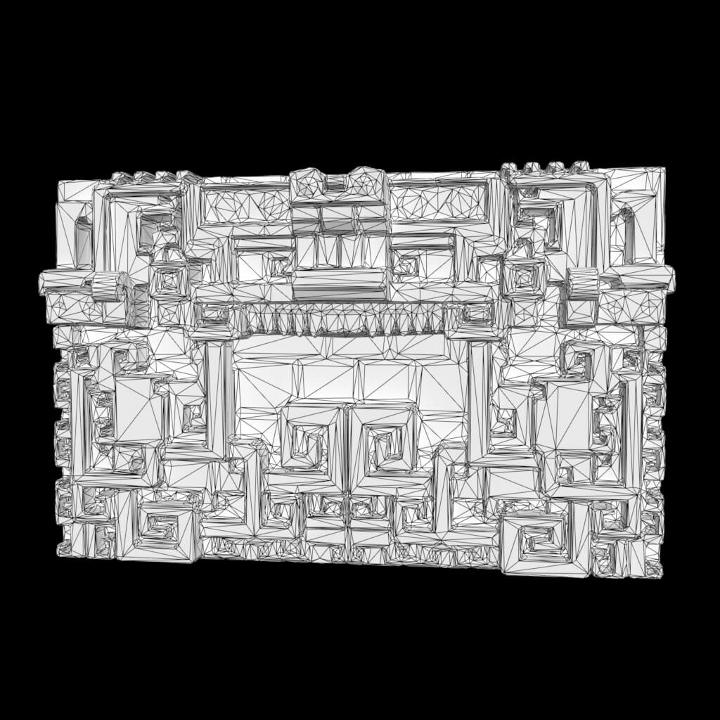 Low Poly Mayan Inca Aztec Wall Modular Pack Mossy 210616 - 3D Model by ...