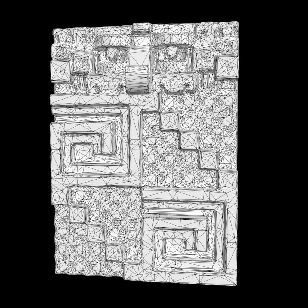 Low Poly Mayan Inca Aztec Wall Modular Pack Mossy 210616 - 3D Model by ...