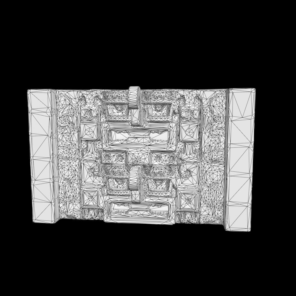 Low Poly Mayan Inca Aztec Wall Modular Pack Mossy 210616 - 3D Model by ...