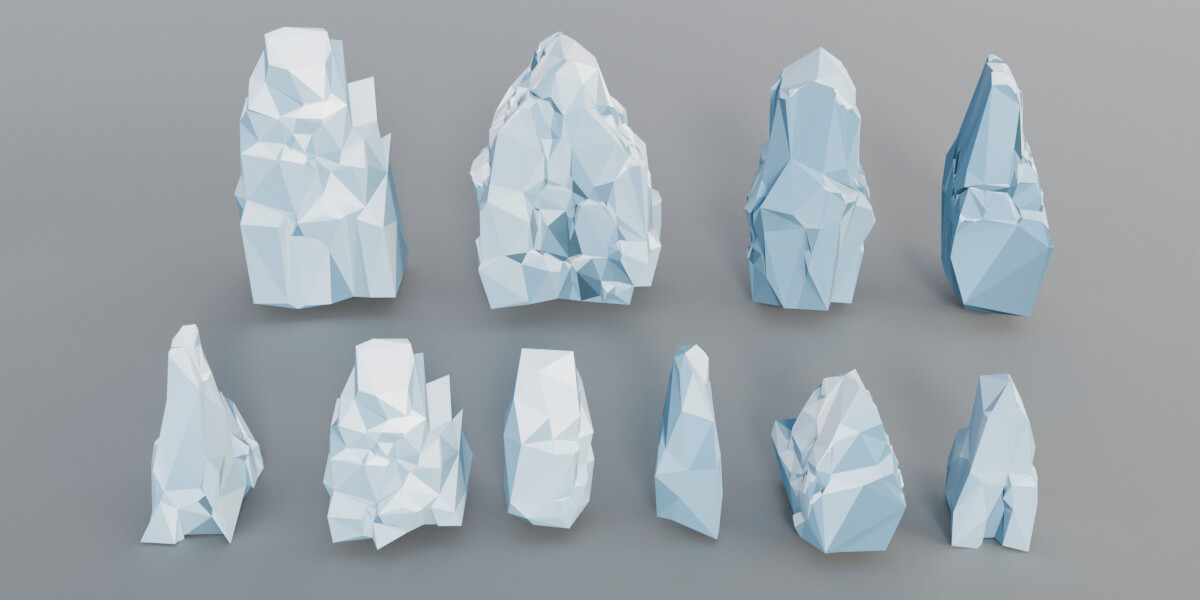 Nature Game Assets - Stylized 3D Model by mega3d