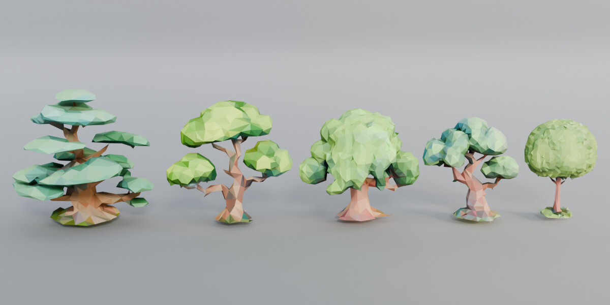 Nature Game Assets - Stylized 3D Model by mega3d