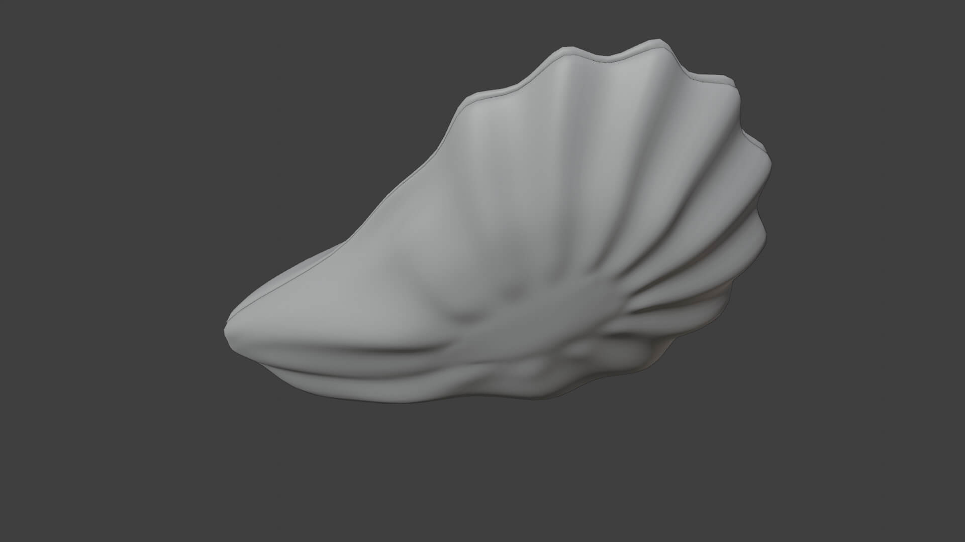 Oyster Shell - 3D Model by meharban