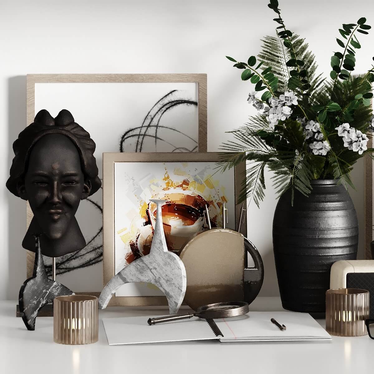 Decorativ Set 10 - 3D Model by Mehran1369