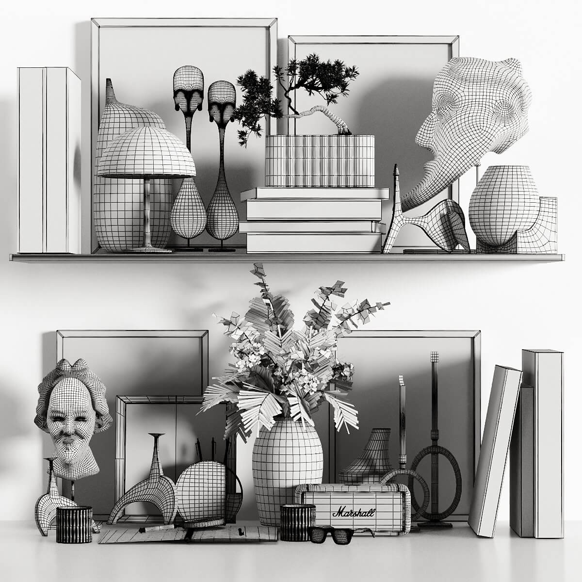 Decorativ Set 10 - 3D Model by Mehran1369