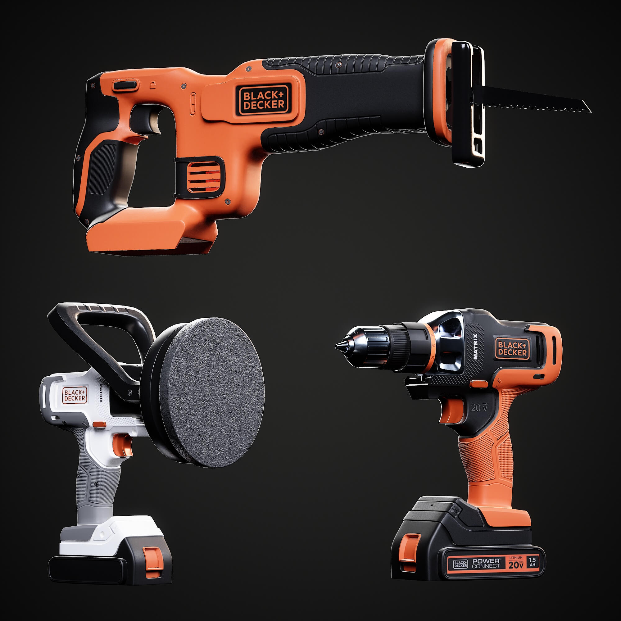Equipment 1 Work Tools 1 - 3D Model by Mehran1369