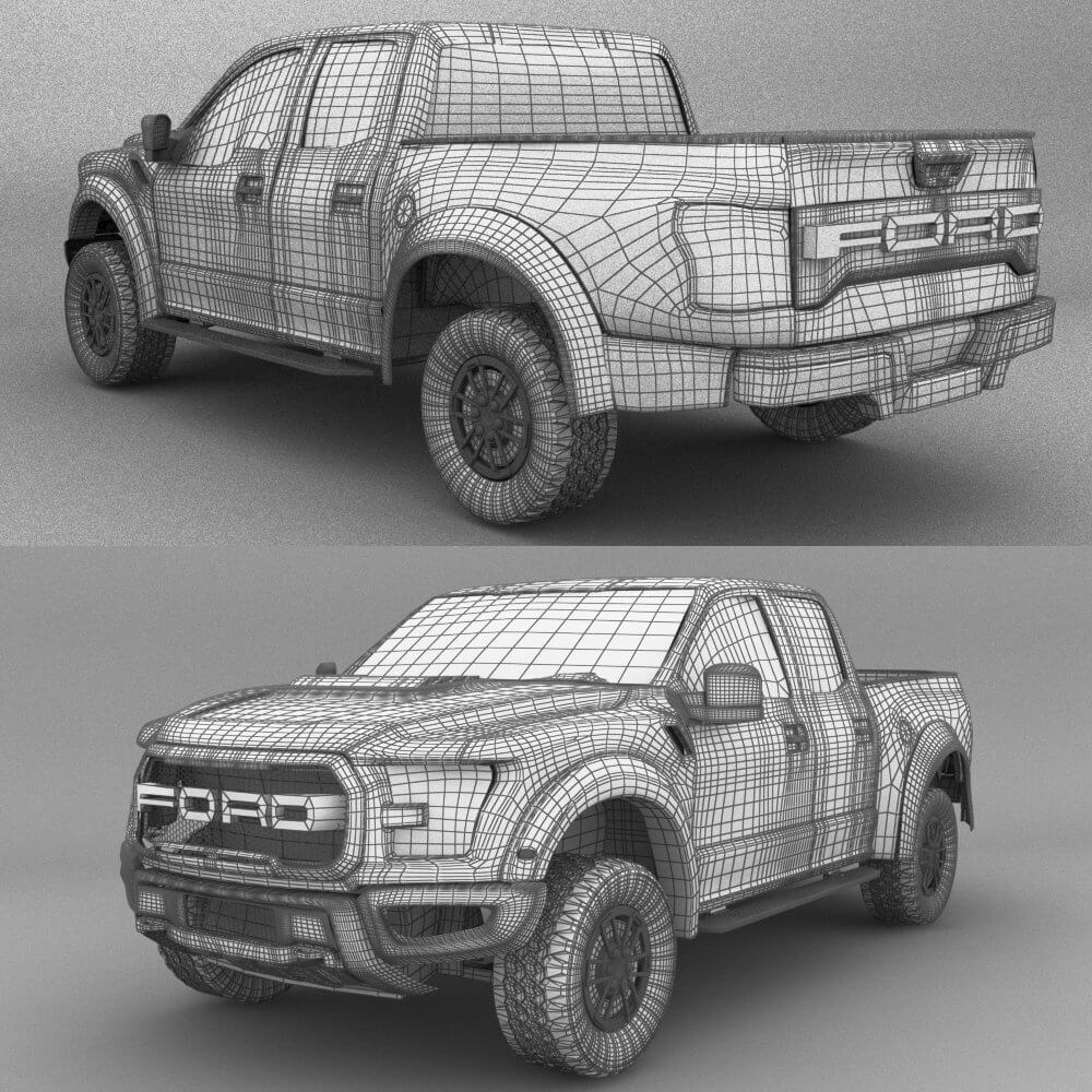 Ford Raptor - 3D Model by Mehran1369