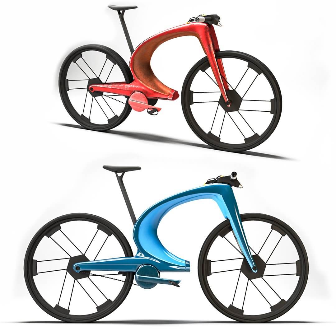 Sci-Fi Bicycle 3D Model by Mehran1369