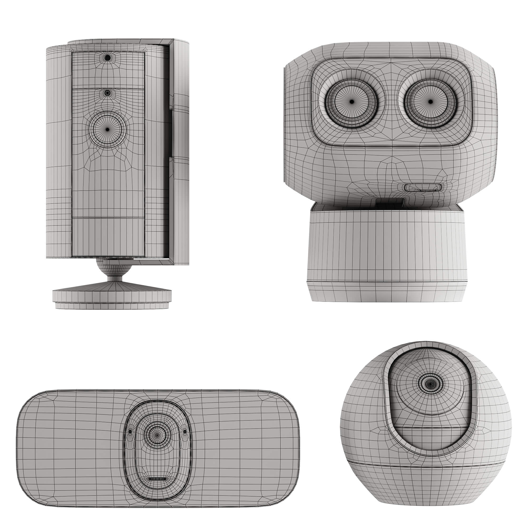 Security Camera Set 01 - 3D Model by Mehran1369