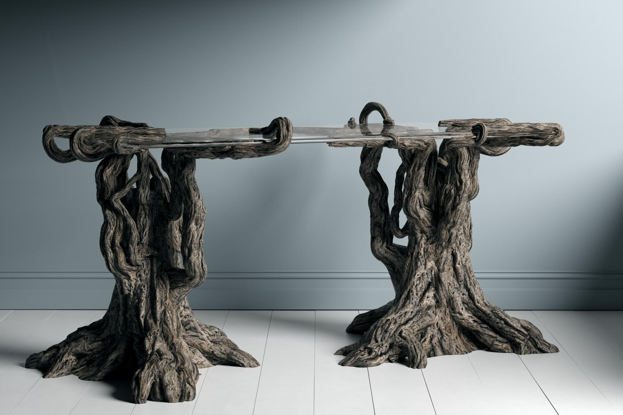 Dining Table With Tree - 3D Model by Mehrdad002100