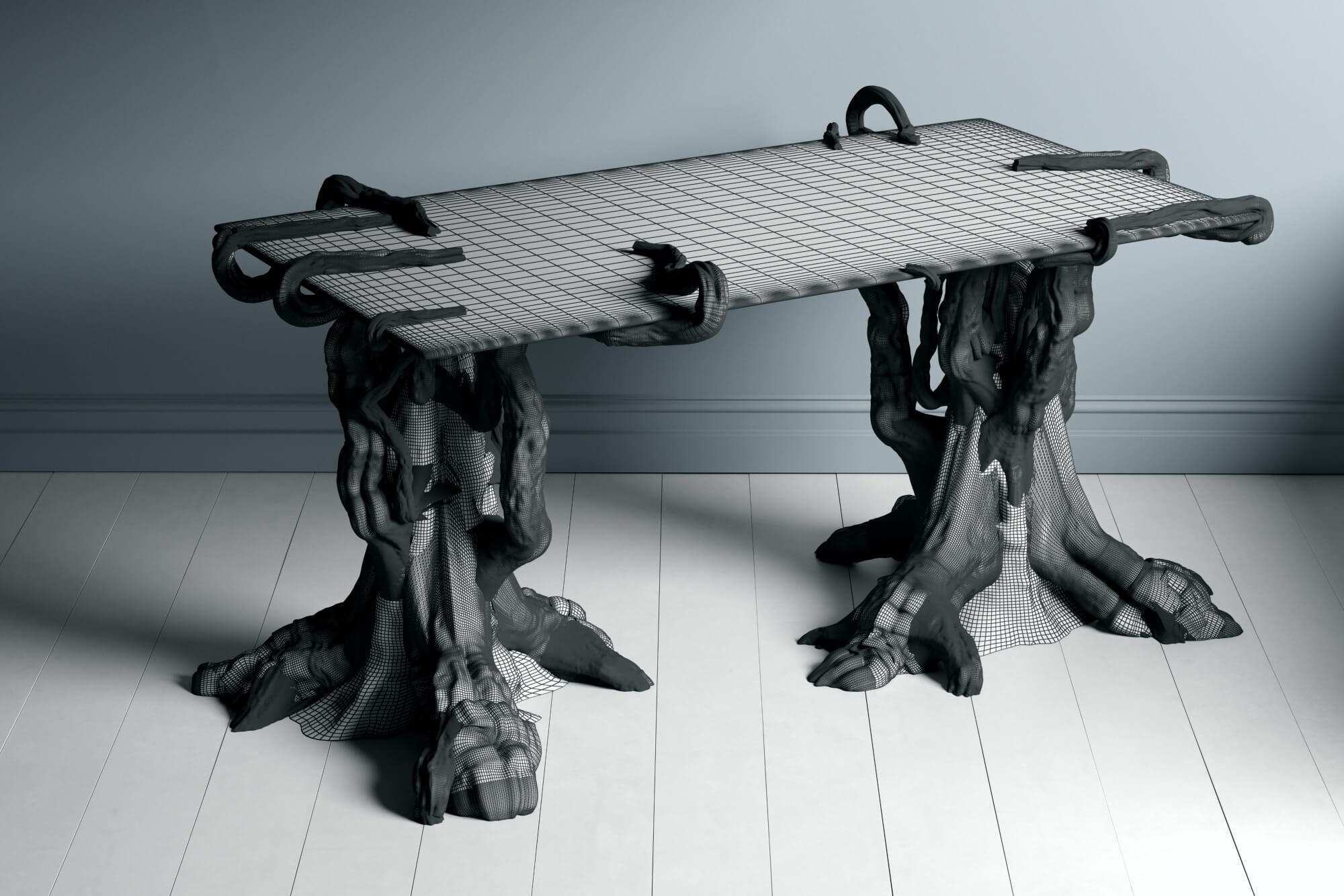 Dining Table With Tree - 3D Model by Mehrdad002100