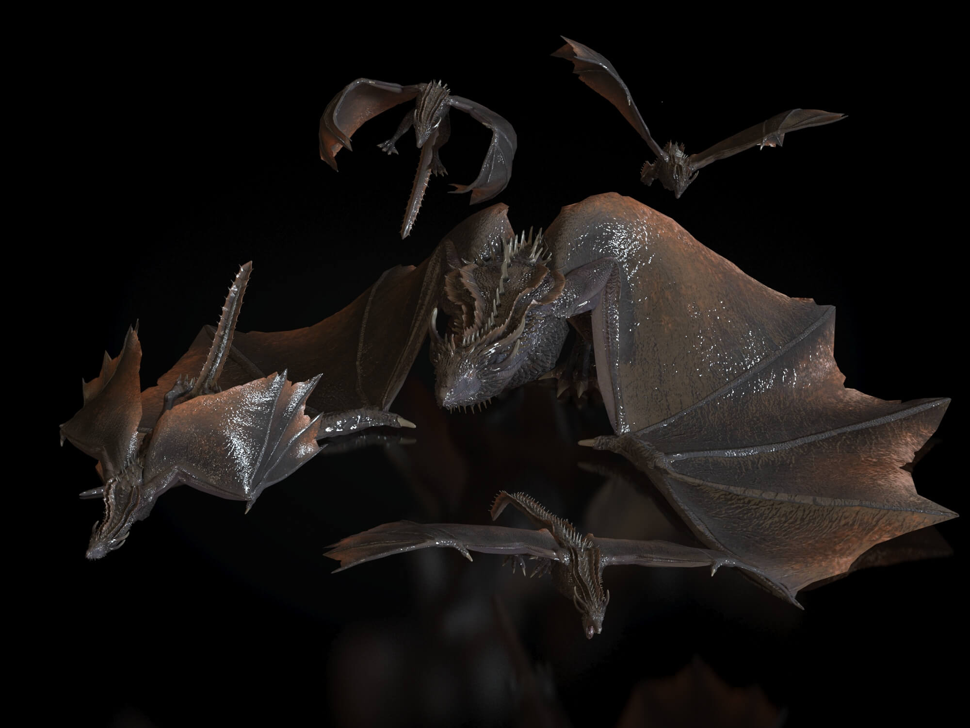 Dragon Fantasy Character Low Poly - 3D Model by Mehrdad002100