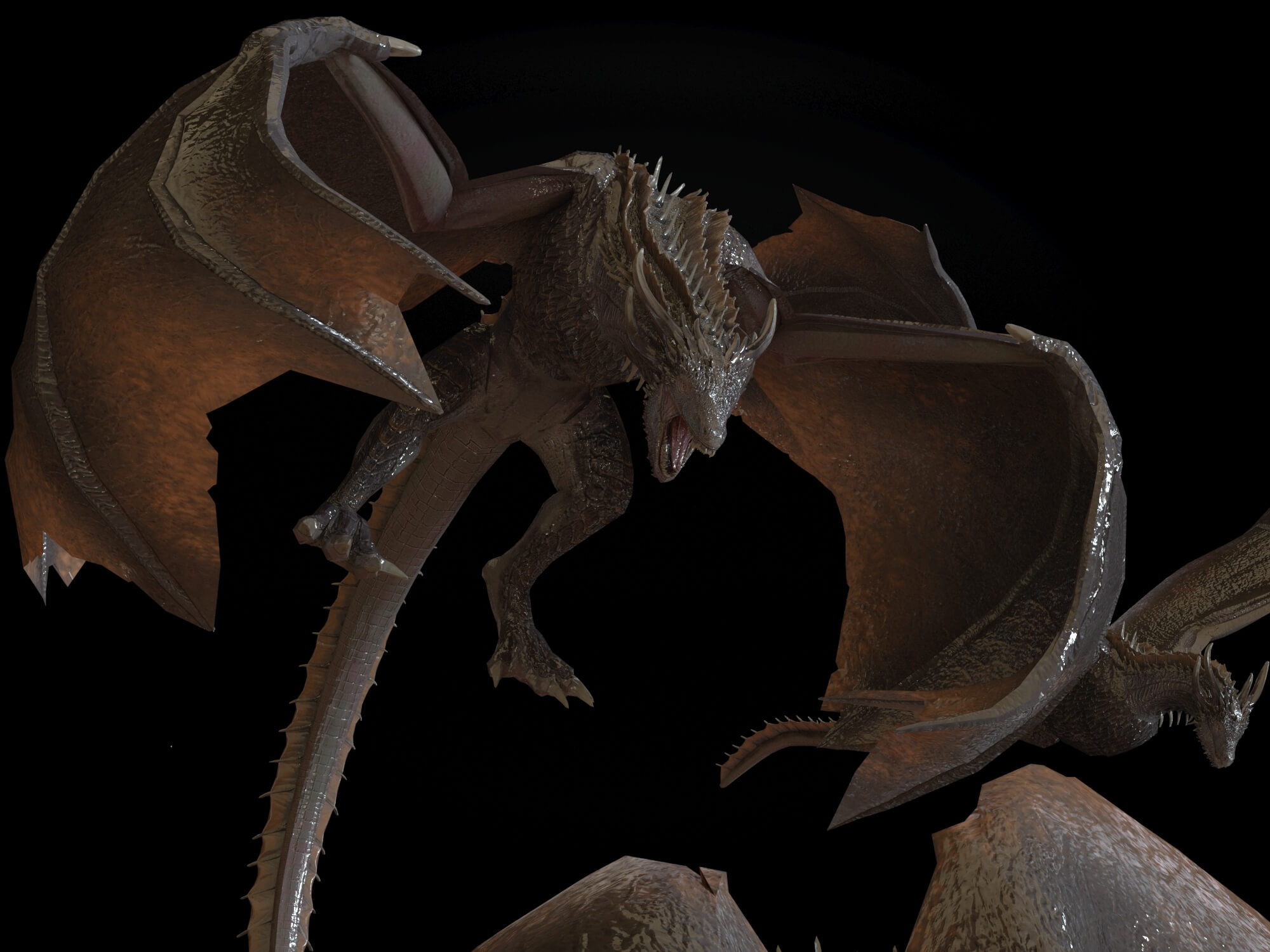 Dragon Fantasy Character Low Poly - 3D Model by Mehrdad002100