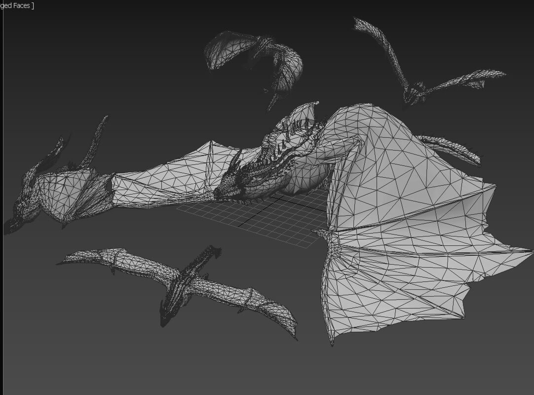 Dragon Fantasy Character Low Poly - 3D Model by Mehrdad002100