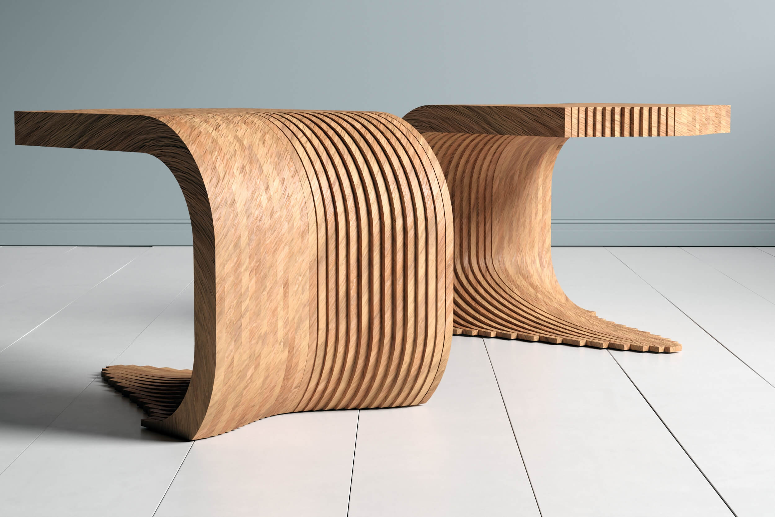 Parametic Dining Table - 3D Model by Mehrdad002100