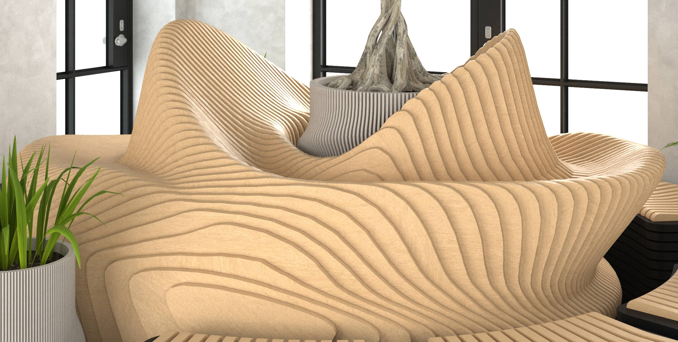 Parametric Recreation Area in The Shopping - 3D Model by Mehrdad002100