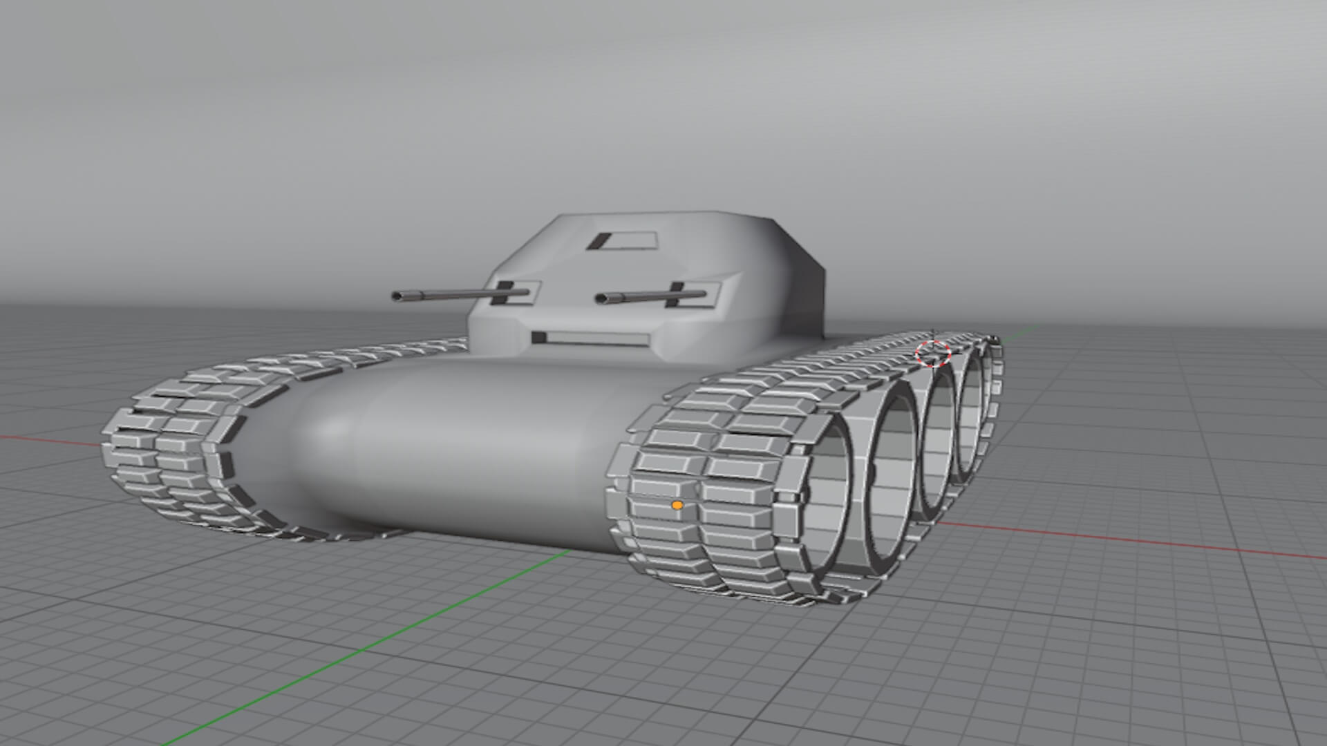 Low Poly Tank - 3D Model by Meigaluh