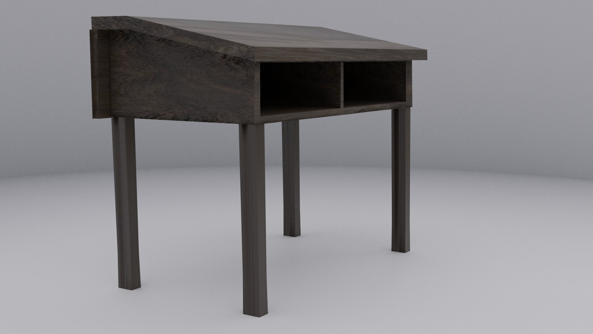 Old School Table - 3D Model by Meigaluh