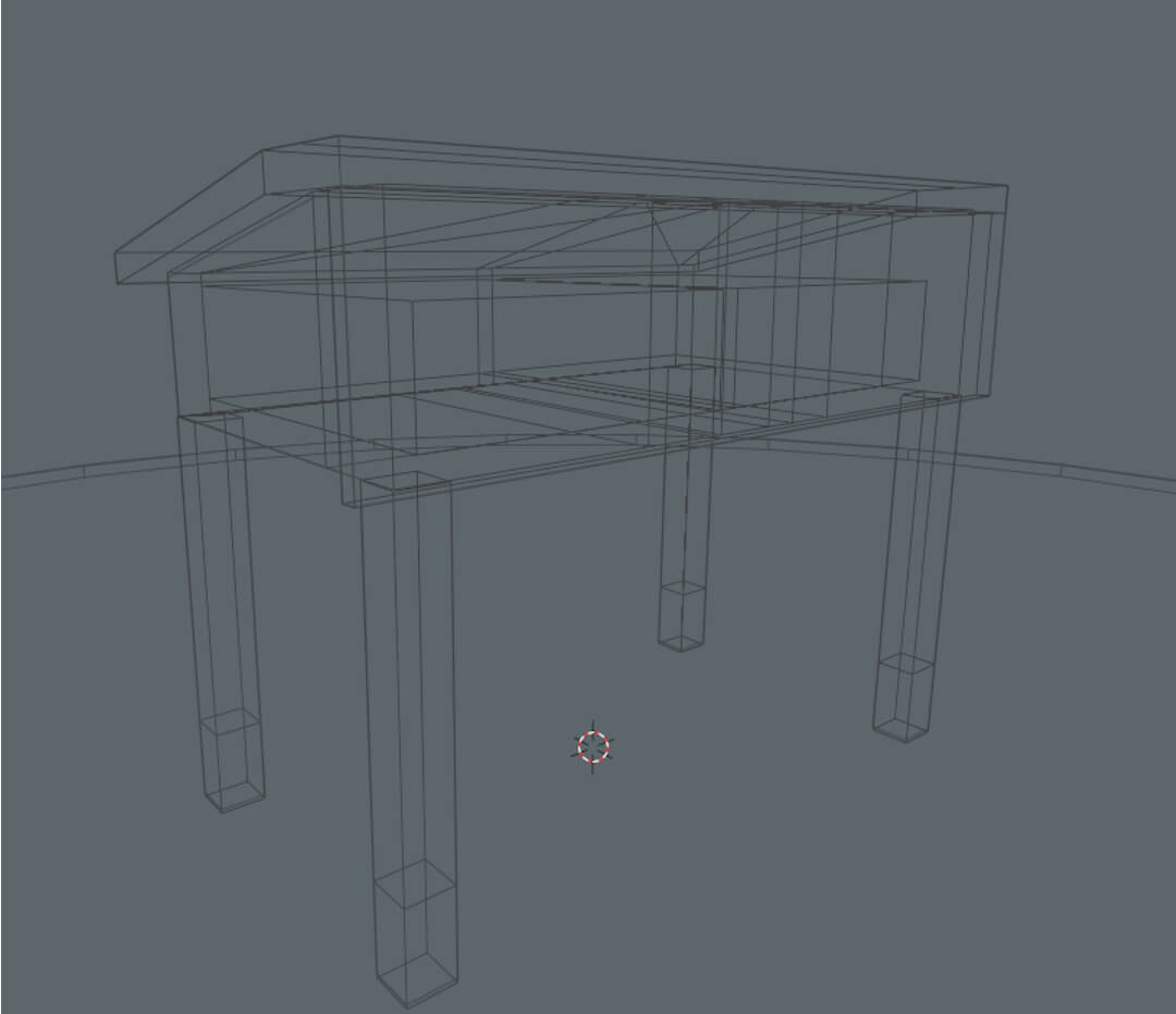 Old School Table - 3D Model by Meigaluh