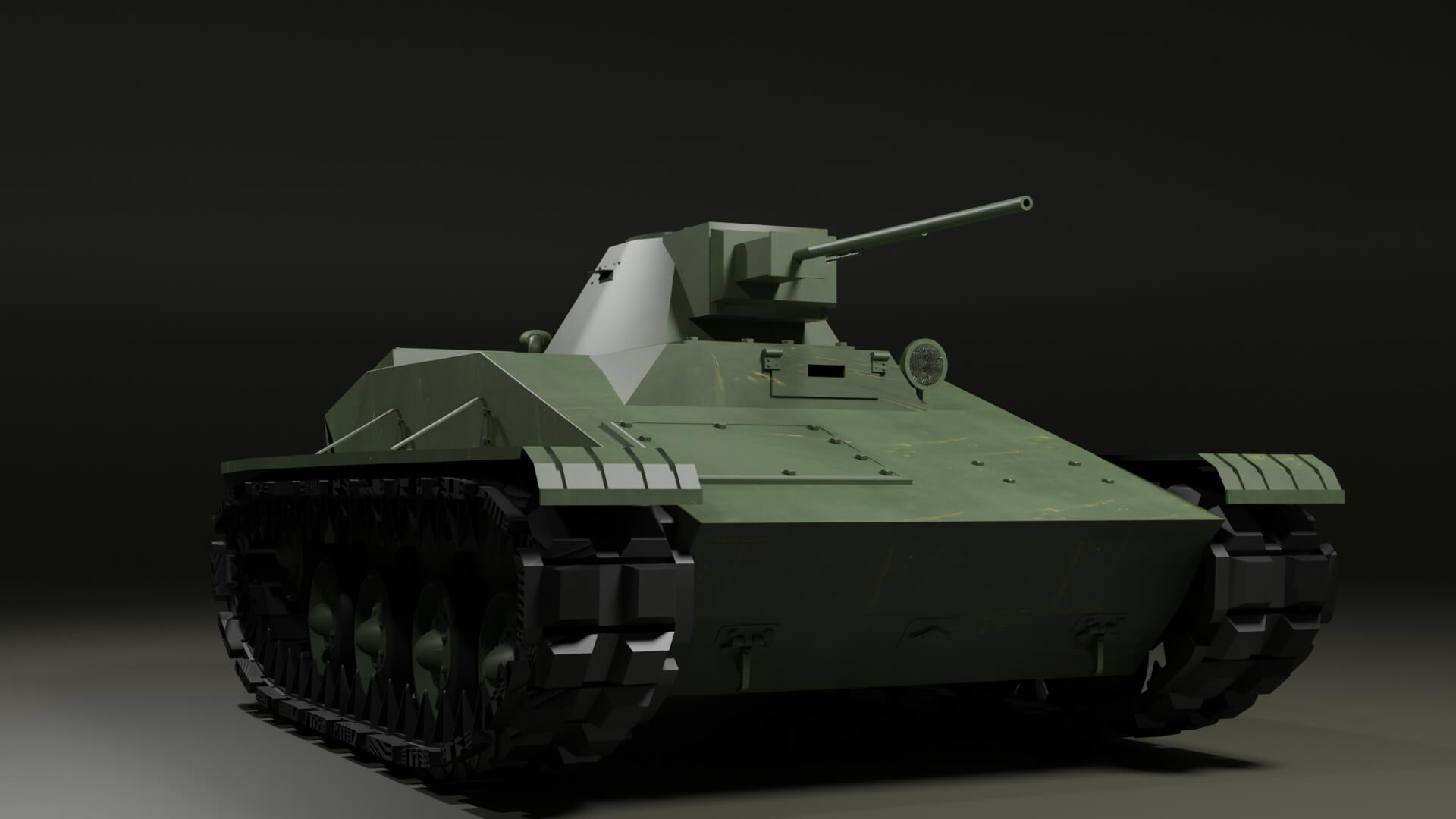 T-60 Soviet Light Tank 3D Model by Meigaluh