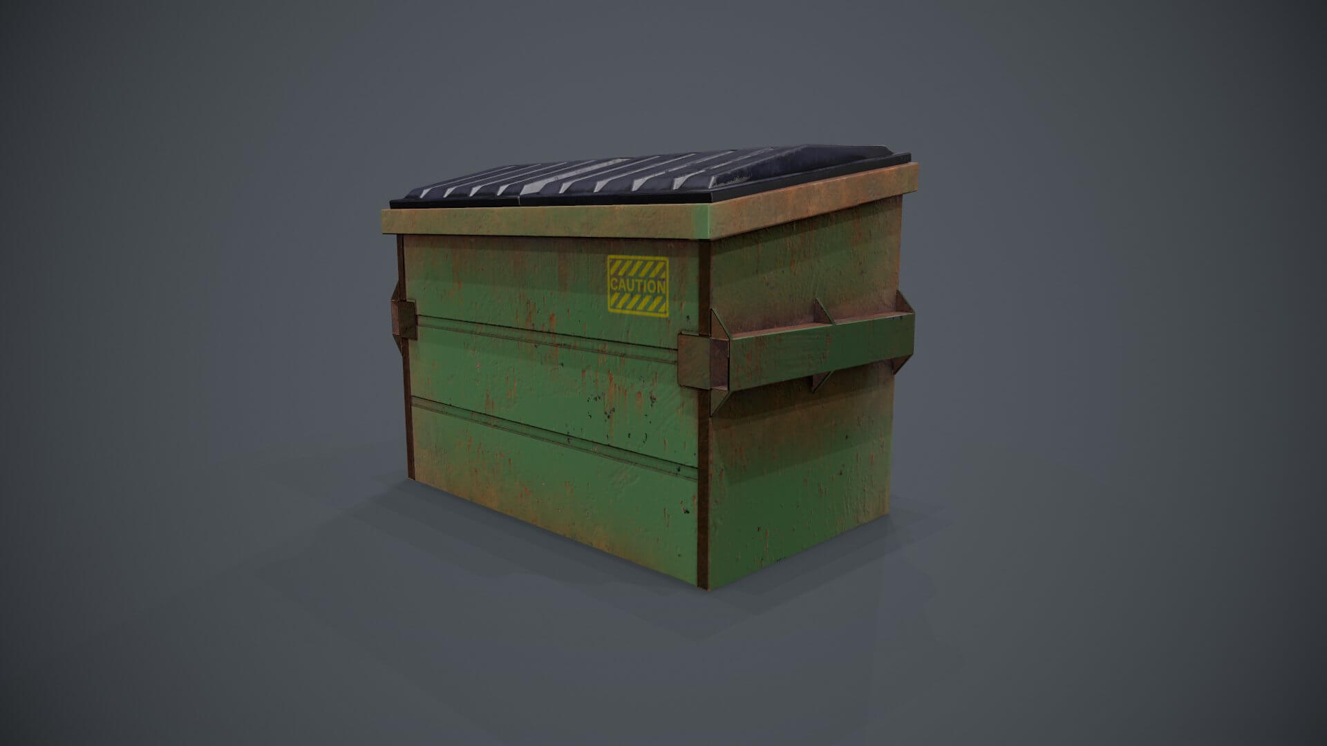 Front Load Dumpster - 3D Model by Meine Turtle