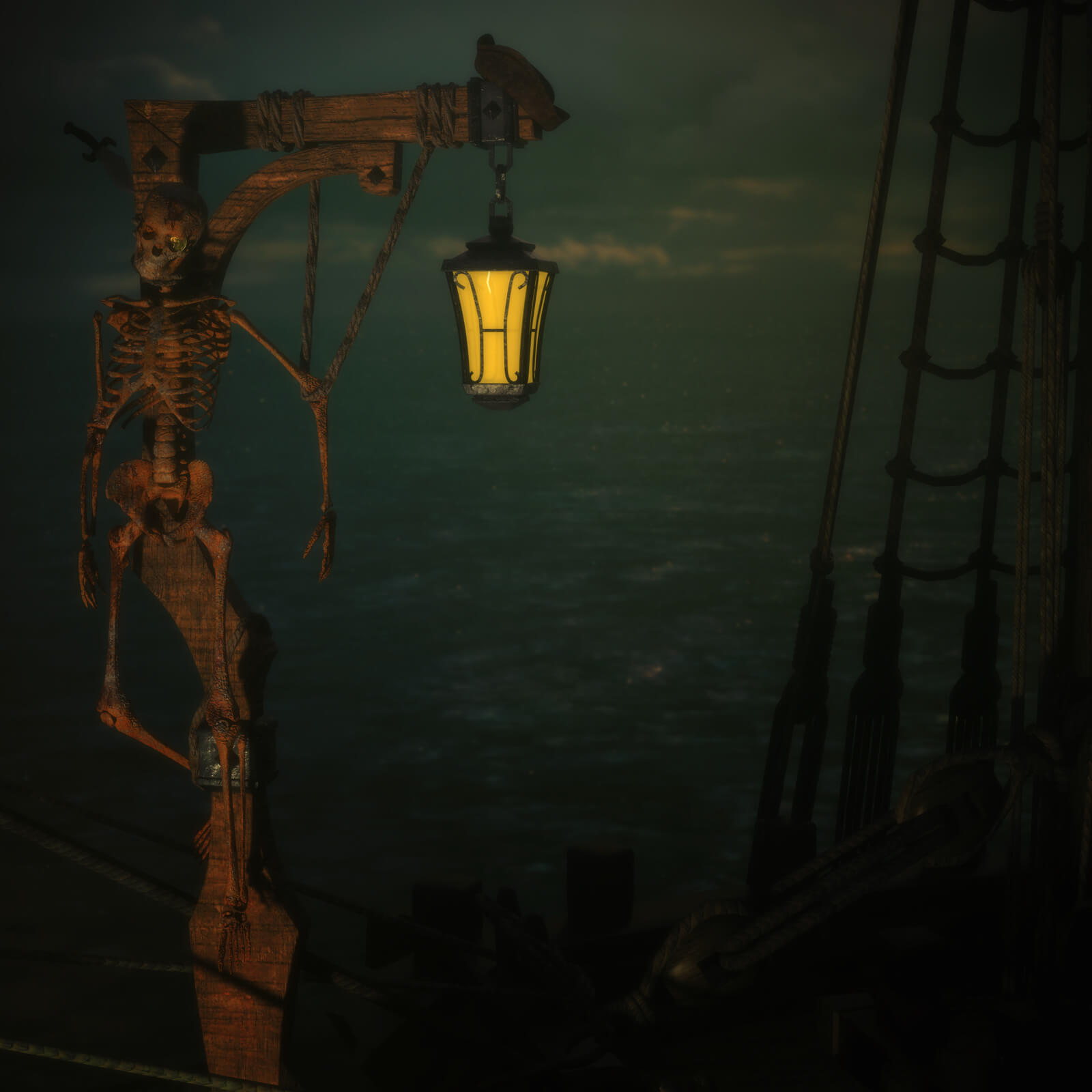 Dead Calm 3D Render, Digital Art by MelMaverick