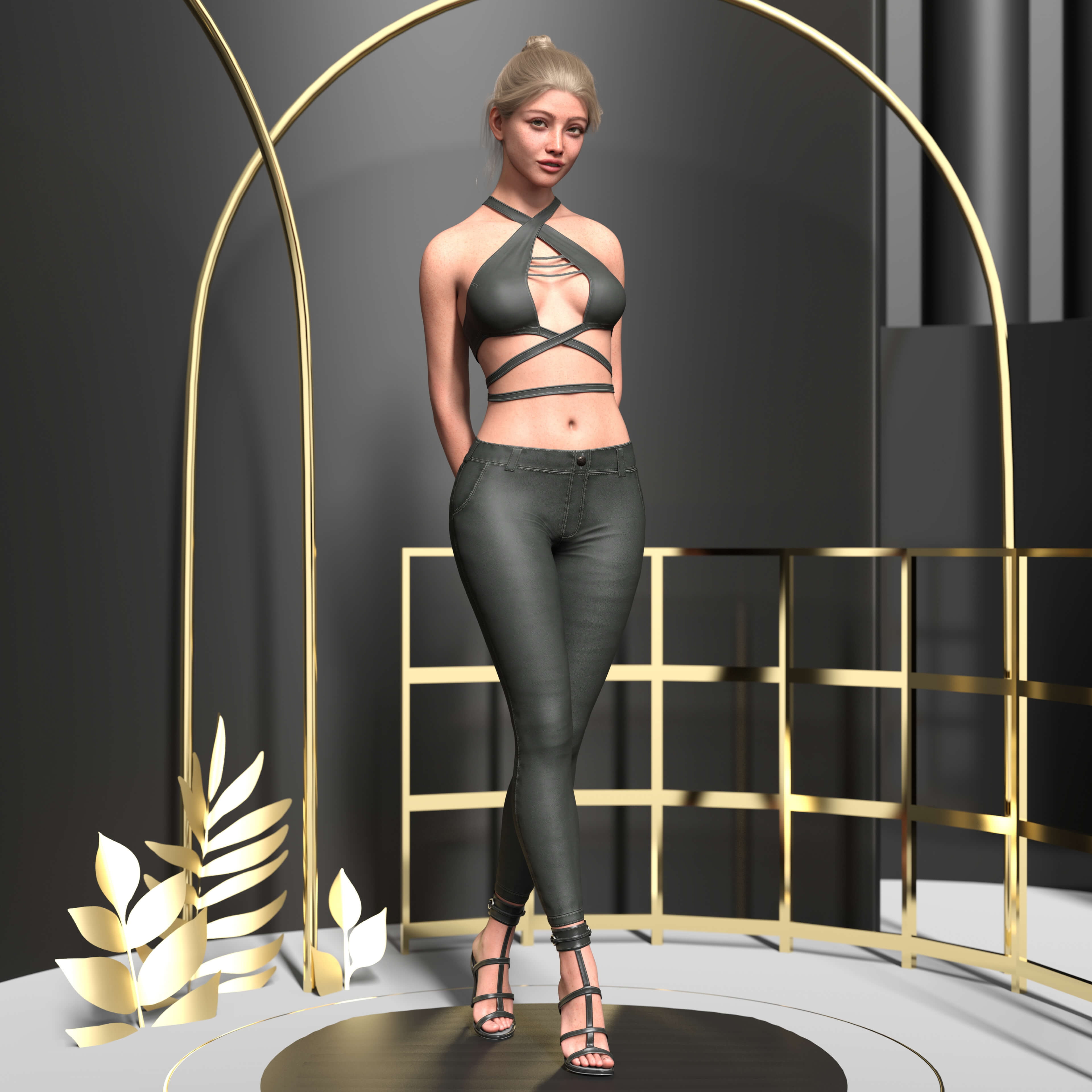 Beautiful Model 3D Render, Digital Art by MelonArts3D