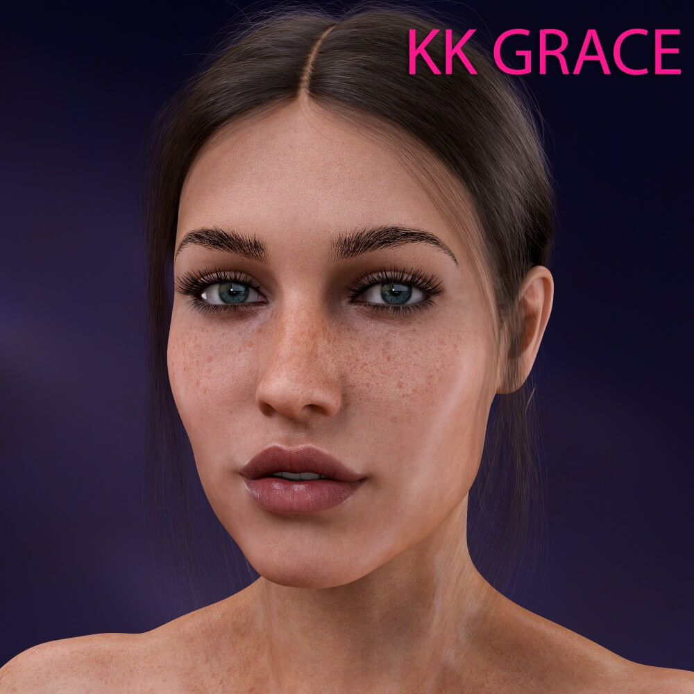 Kk Grace Character for Genesis 8.1 Female - Free Daz Content by melovephoto