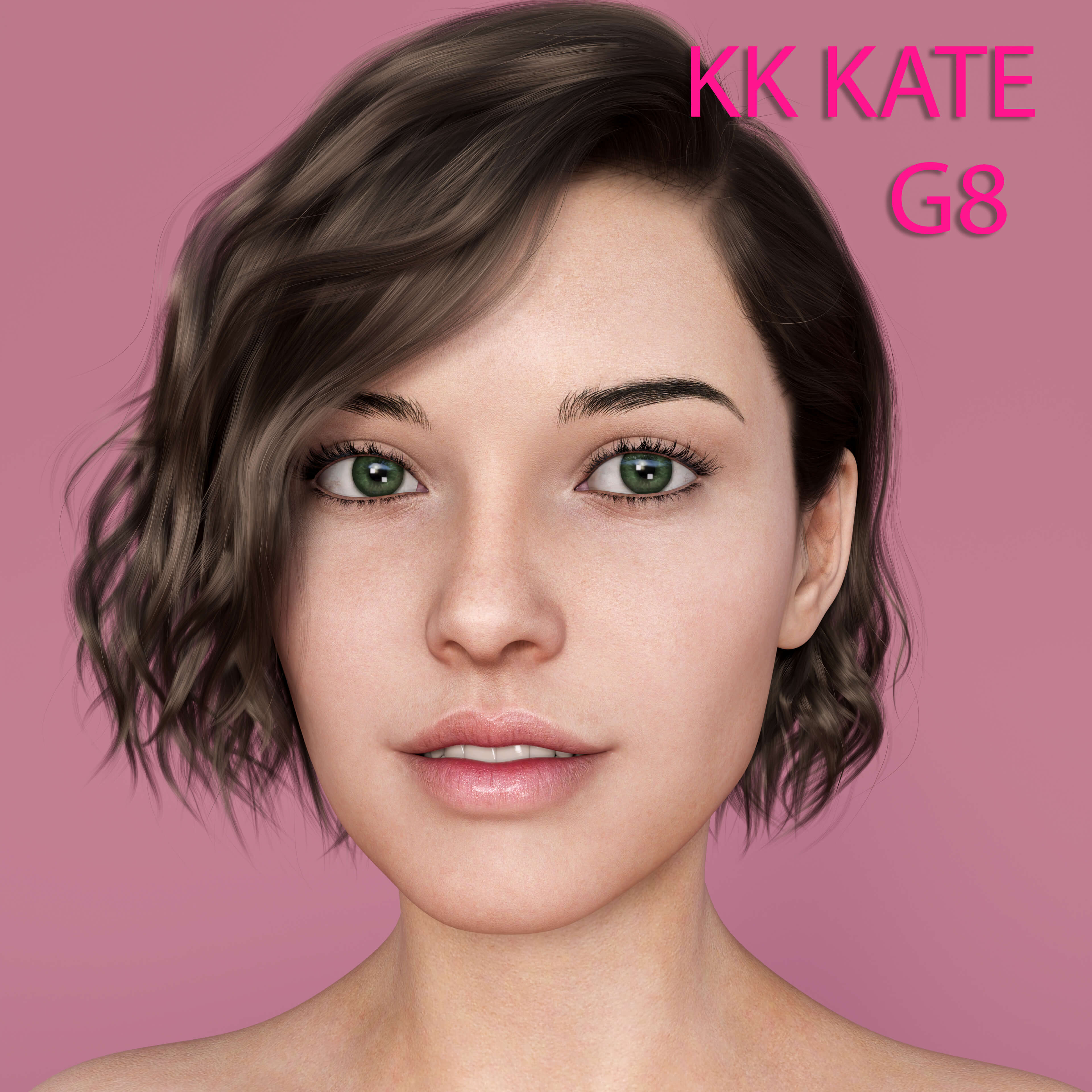 Kk Kate Character for Genesis 8, 8.1 Female - Free Daz Content by melovephoto