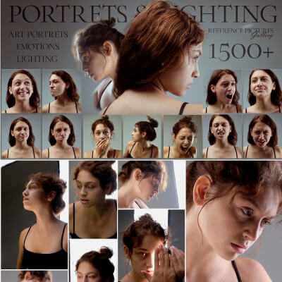 Portrets Lighting, Emotions & More 1500+ - Reference Photo Set by Mels ...
