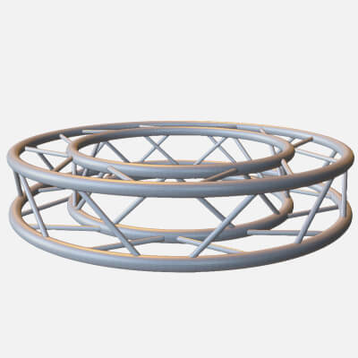 Circular Truss Structure Ring - 3D Model by memrsmaryam
