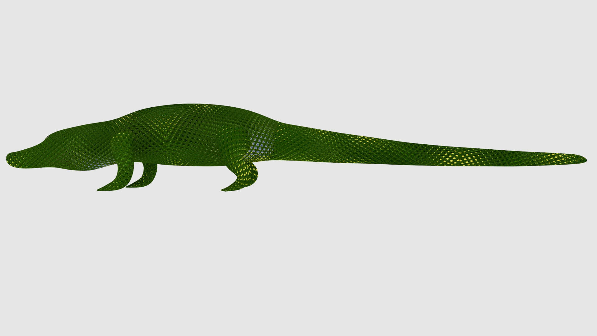 Alligator Animal - 3D Model by MerajFathi