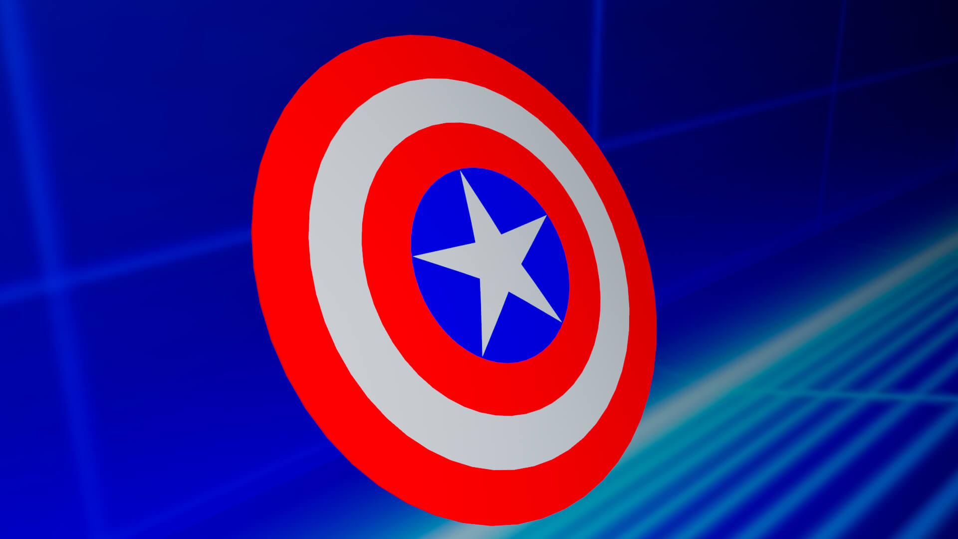 Captain America's Shield 3D Model by MerajFathi