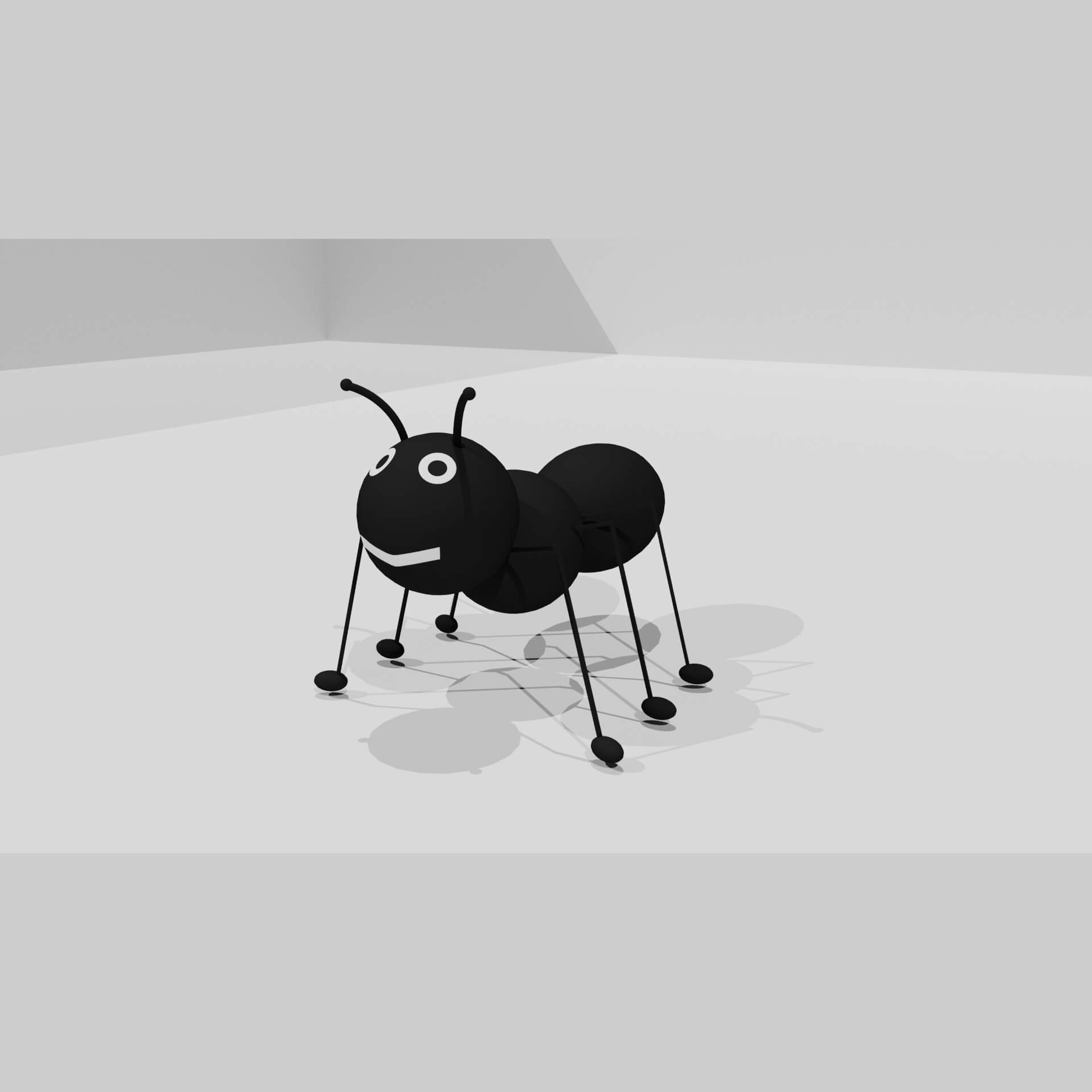Cartoon Ant 3D Model by MerajFathi
