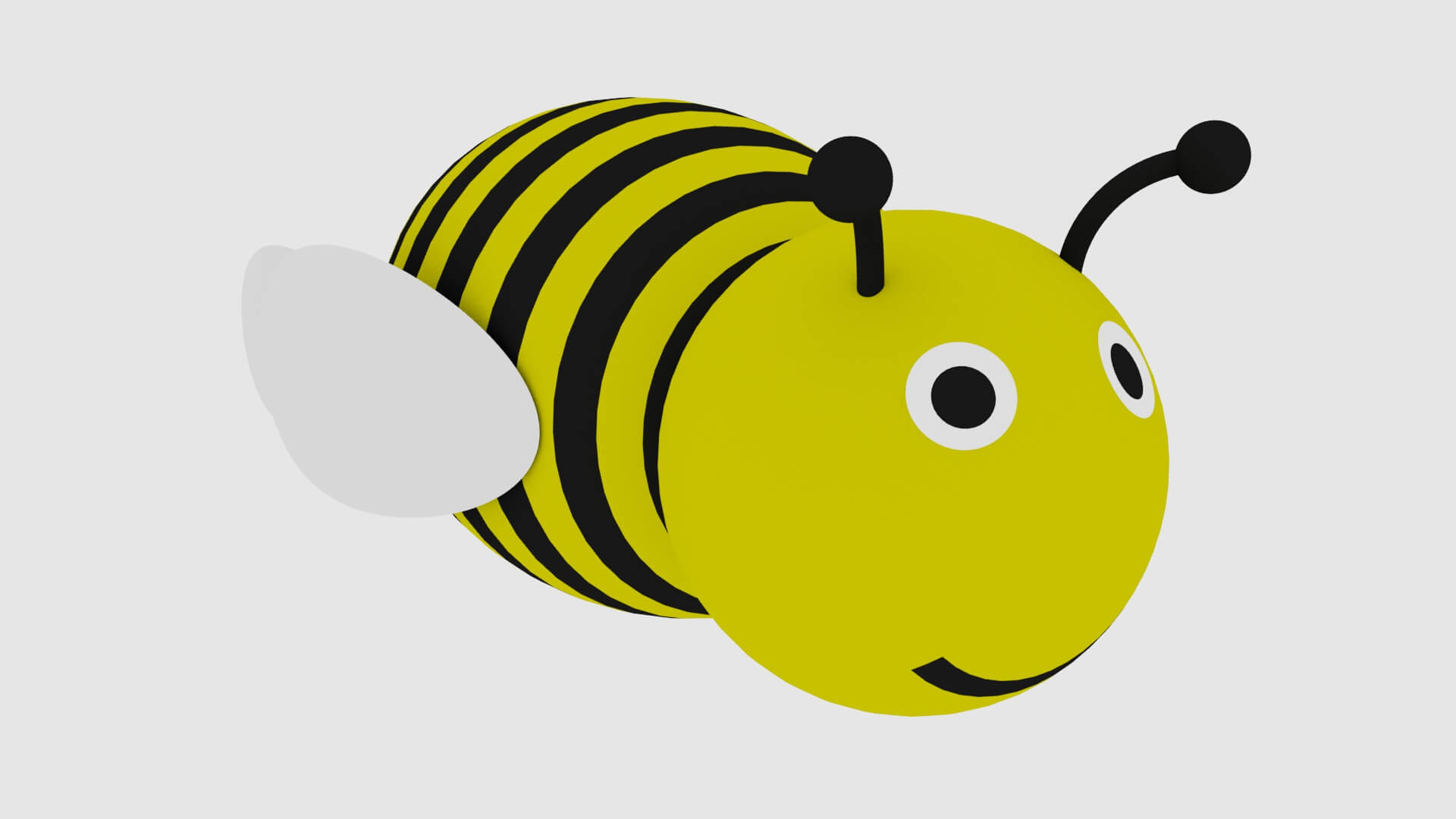 Cartoon Bee 3D Model by MerajFathi