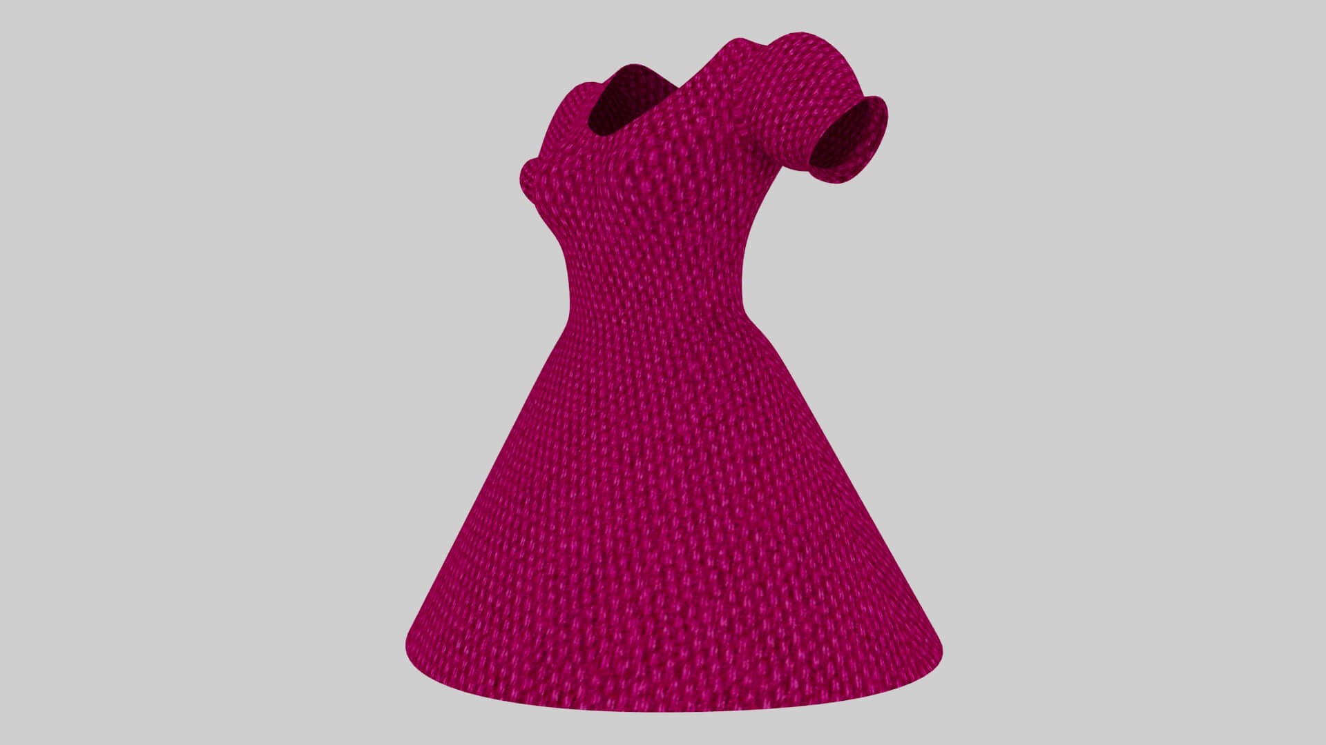 Cinderella Dress 3D Model Asset by MerajFathi