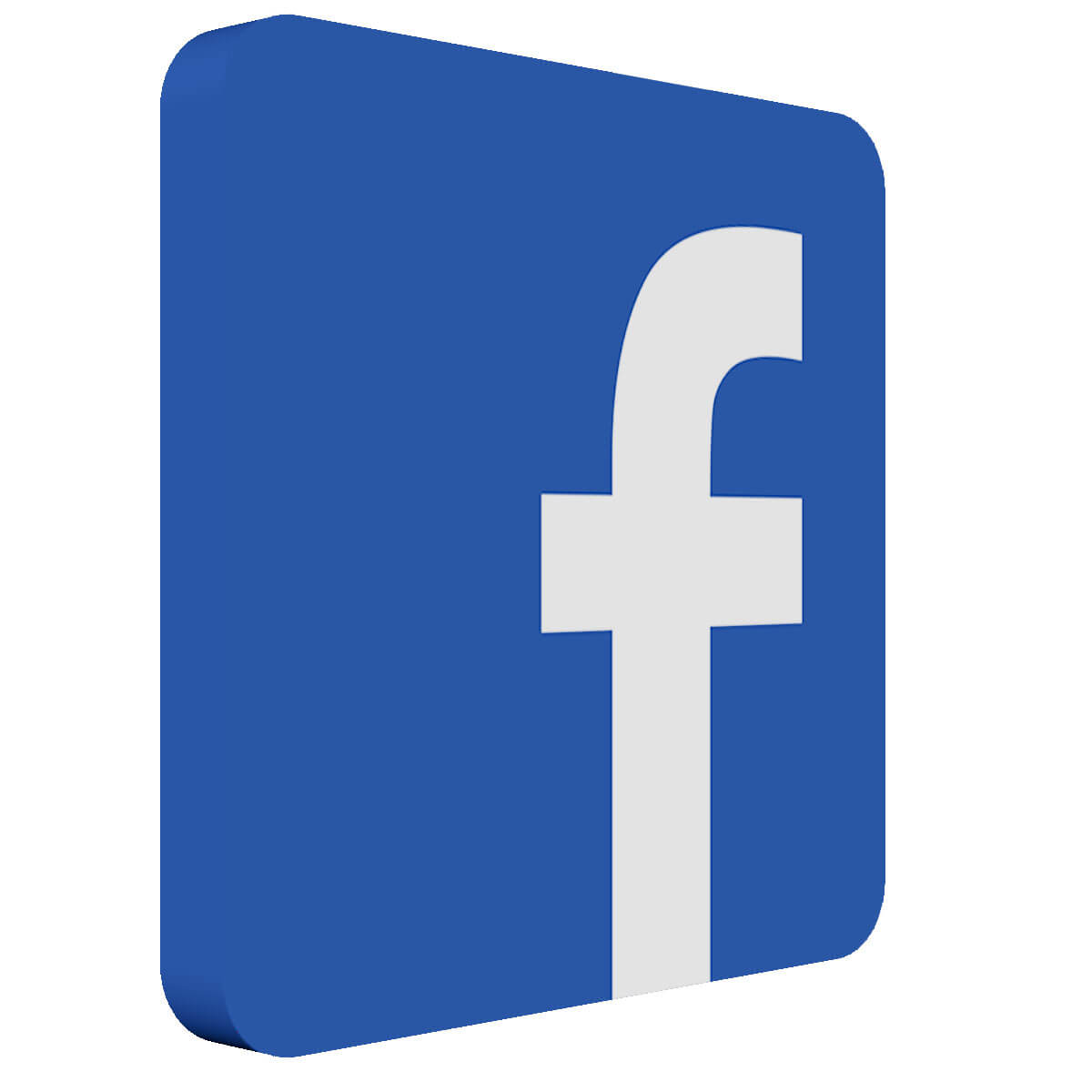 Facebook 3D Logo by MerajFathi