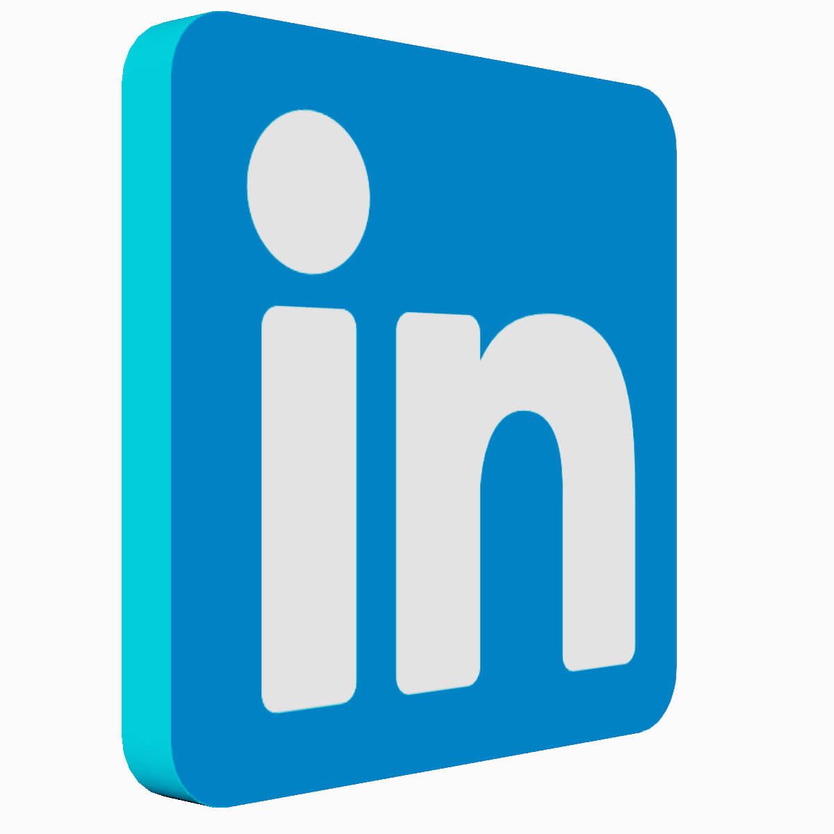 Linkedin 3D Logo by MerajFathi