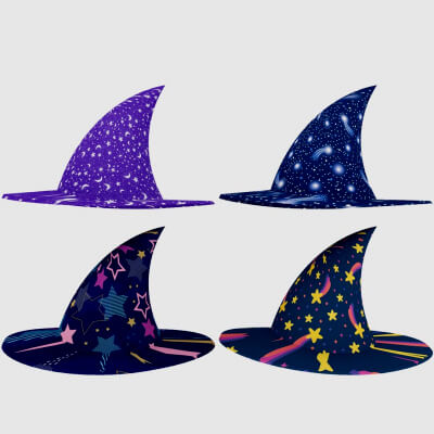 Merlin Wizard Hats 3D Models by MerajFathi