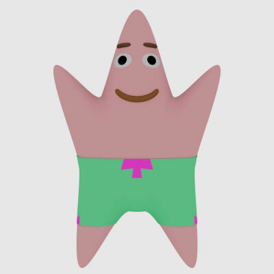 Patrick From SpongeBob 3D Model by MerajFathi