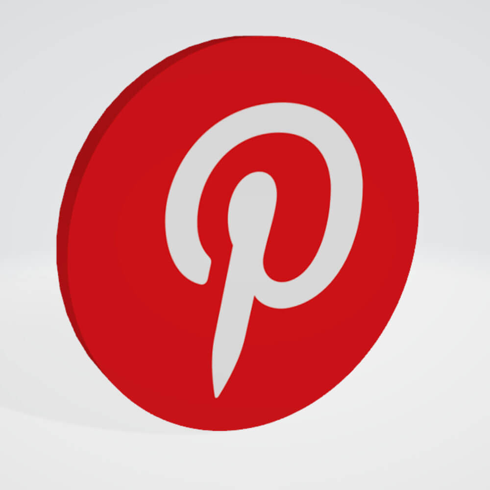 Pinterest 3D Logo by MerajFathi