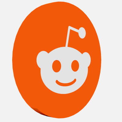 Reddit 3D Logo by MerajFathi