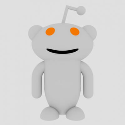 Reddit Logo Robot 3D Model by MerajFathi