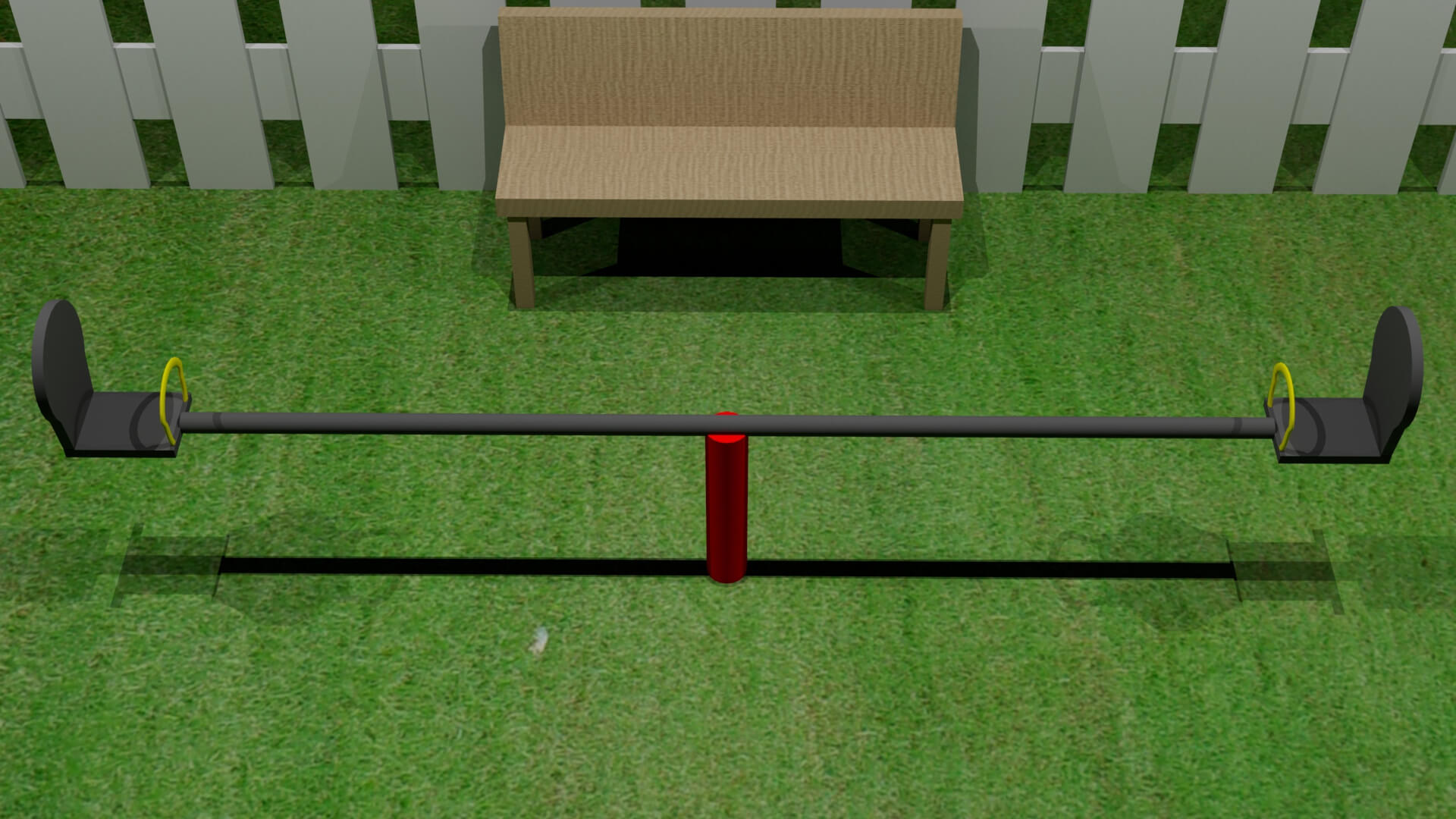 Seesaw 3D Model by MerajFathi
