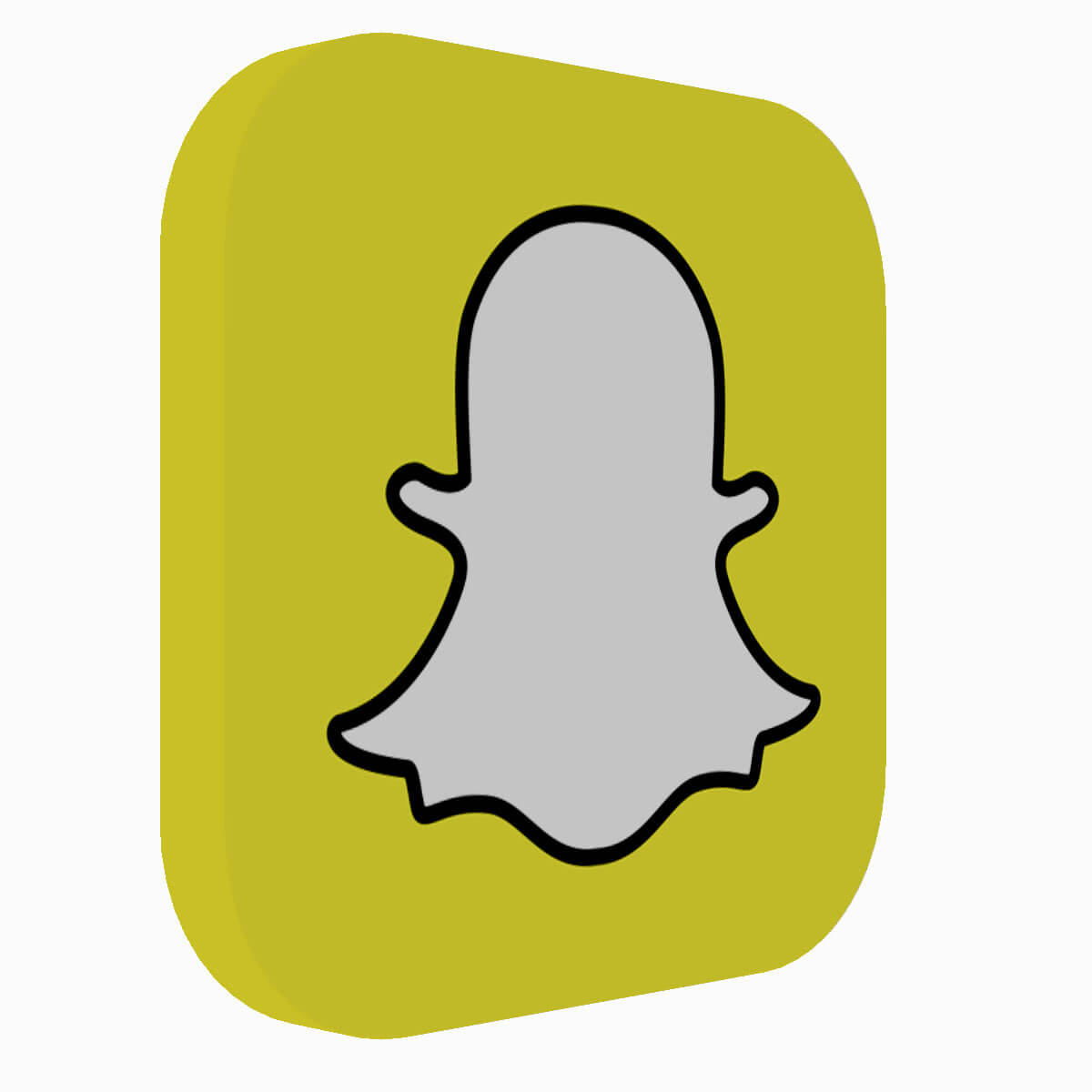 Snapchat 3D Logo by MerajFathi