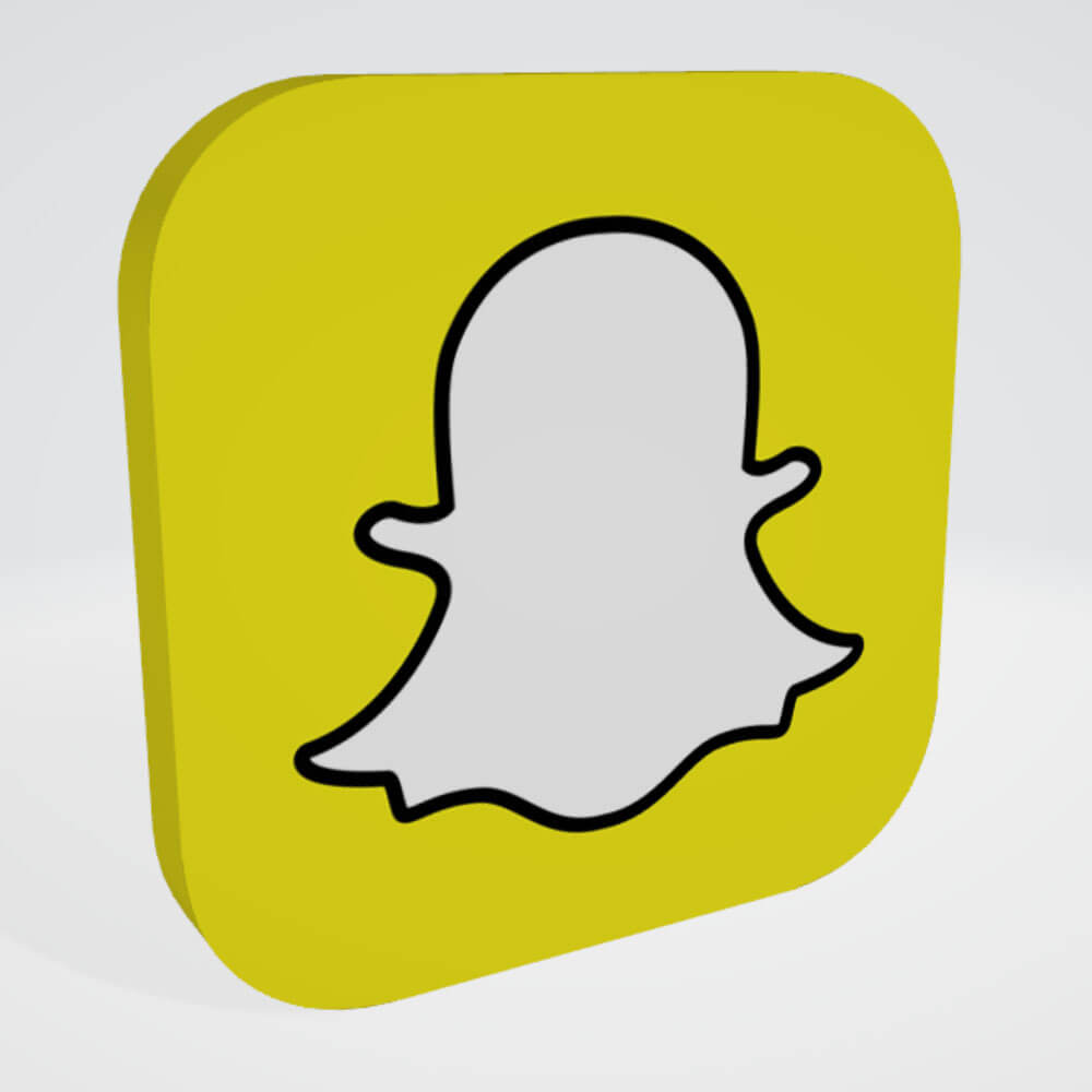 Snapchat 3D Logo by MerajFathi